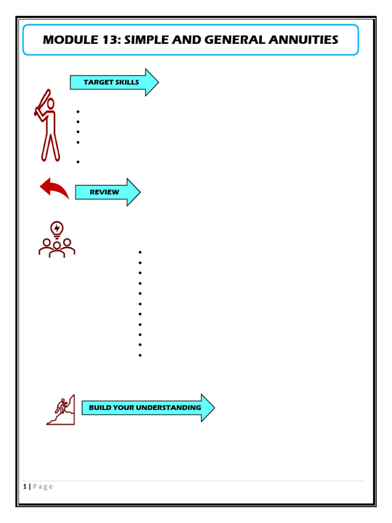 Module 13 Simple and General Annuities | PDF | Present Value | Interest