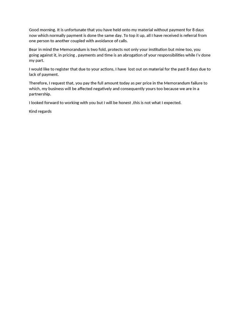 Payment Delay Dispute Resolution | PDF