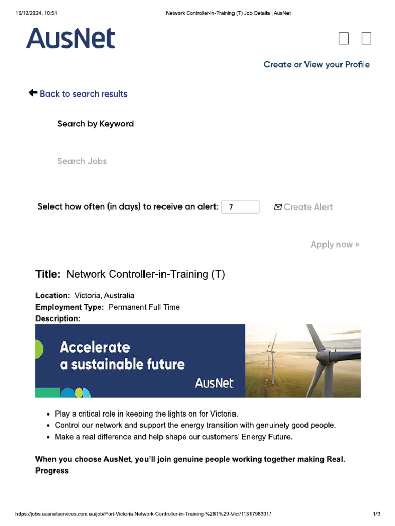 Job Advertisement Fo Australian Trainee Network Controller | PDF