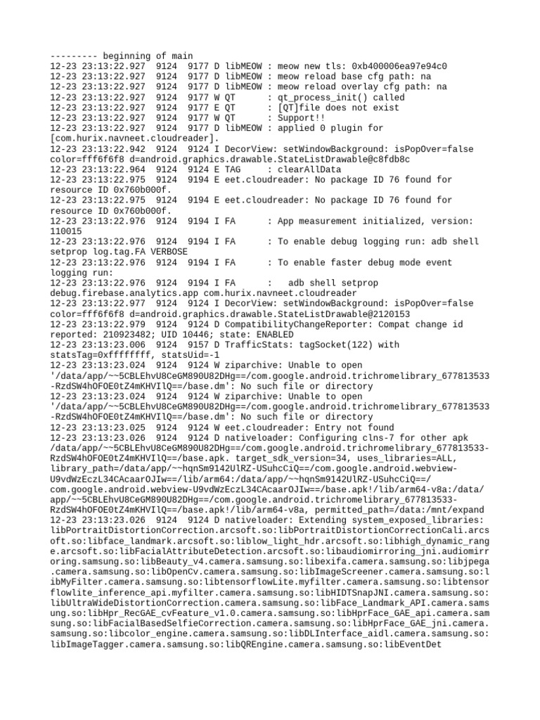 logcat_1734975802887 | PDF | Java (Programming Language) | Computing Platforms