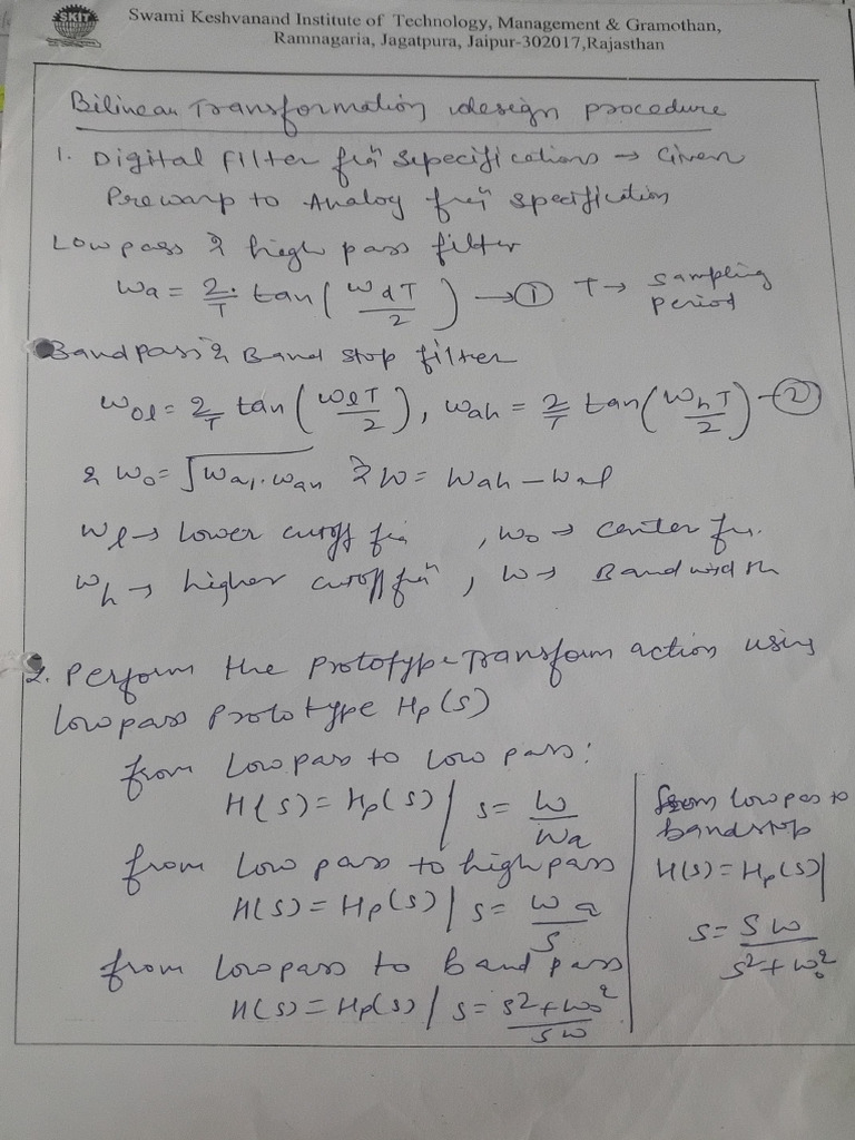 Butterworth Filter Numerical | PDF