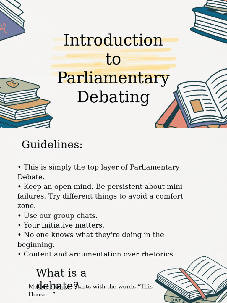 Introduction To Parliamentary Debating (1) - 2 | PDF | Argument