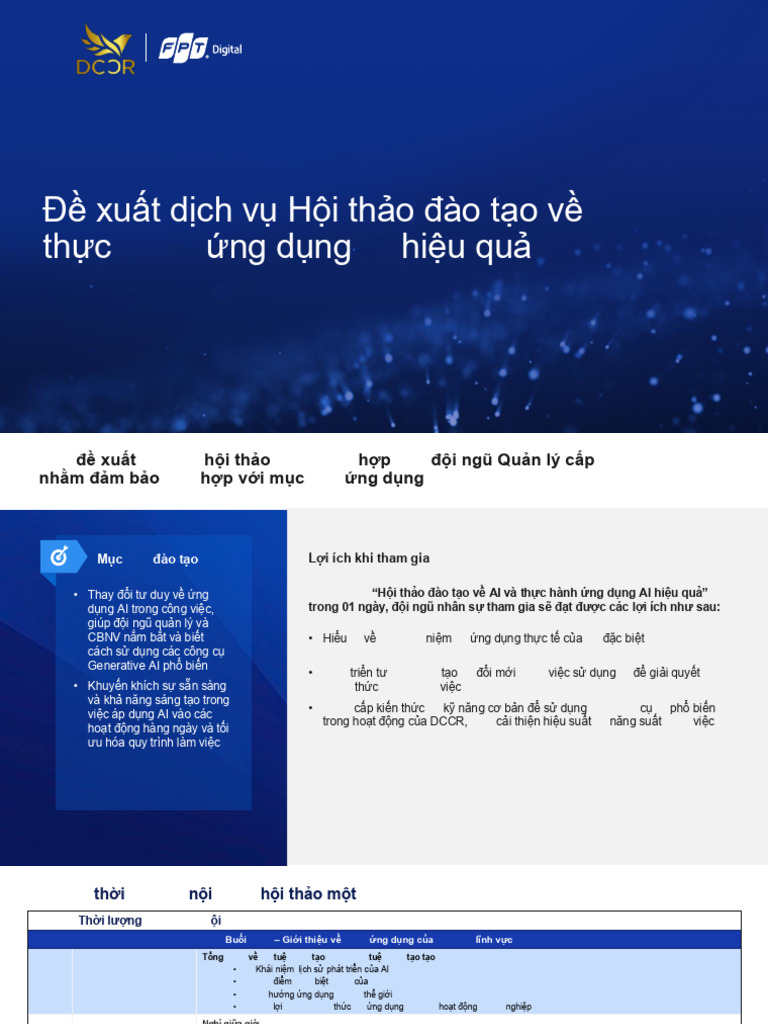 DCCR - Syllabus Đào T o AI | PDF