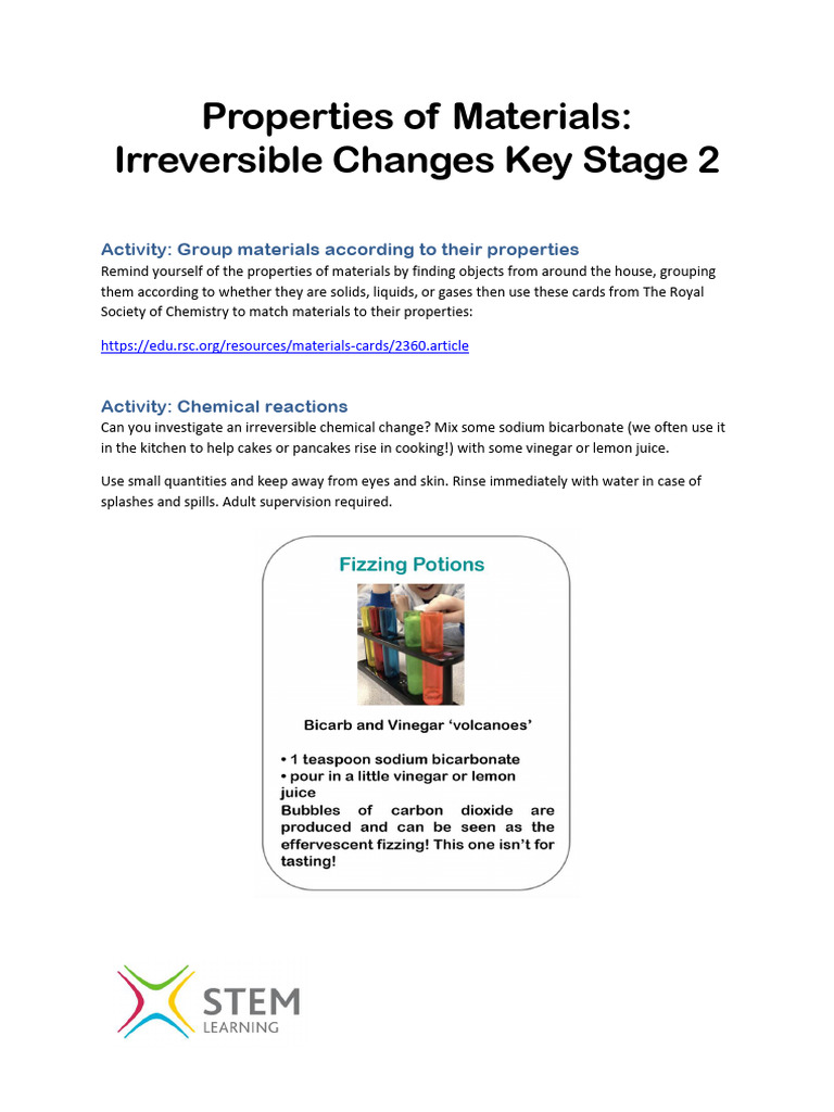 Y5&6 Science Worksheet Lesson 2 | PDF | Chemical Substances | Water