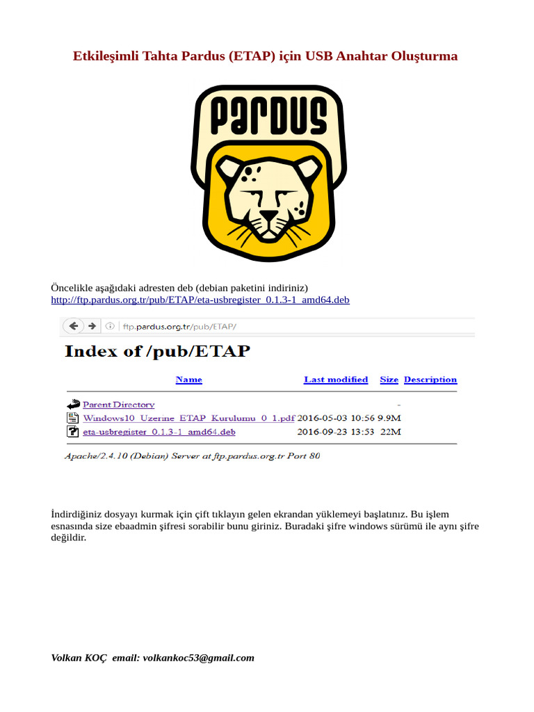 Etap Usb Anahtar | PDF