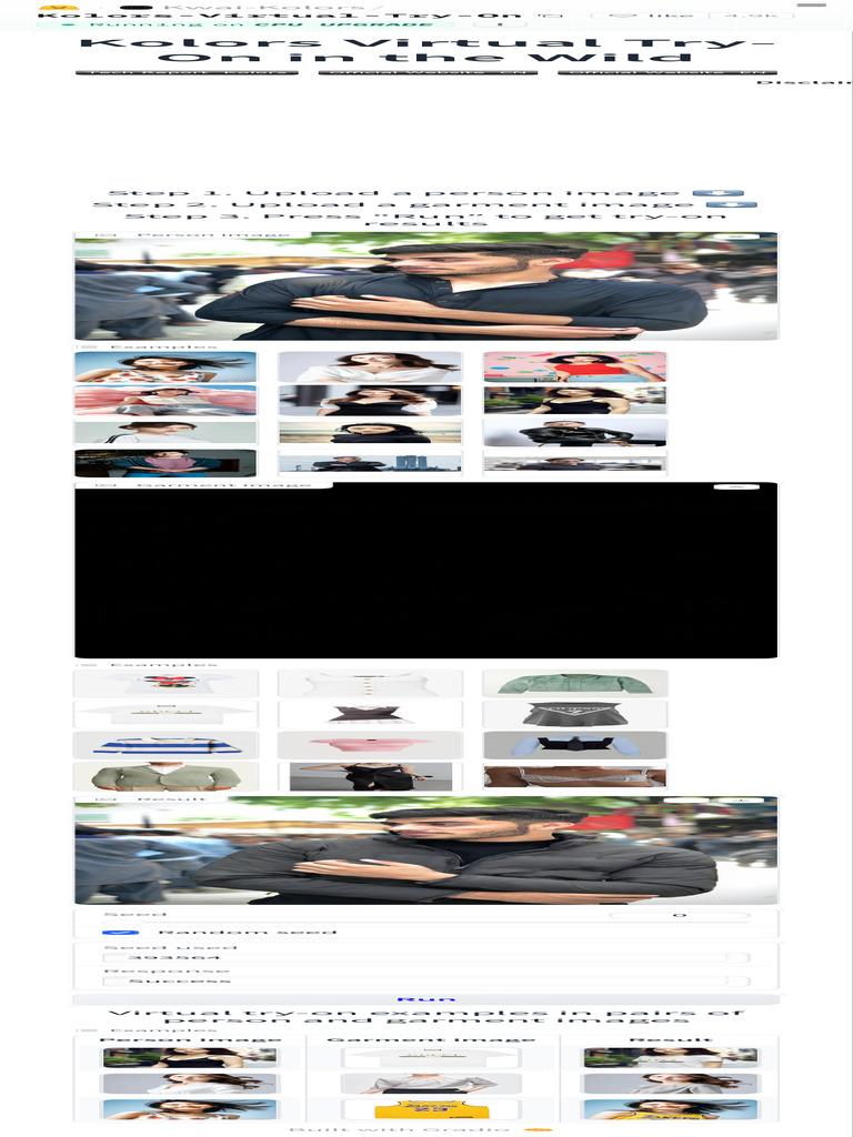 Kolors Virtual Try-On - A Hugging Face Space by Kwai-Kolors | PDF