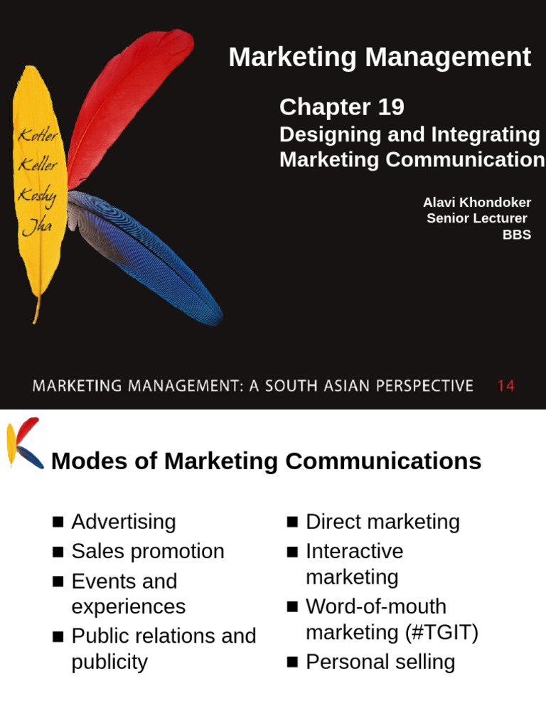 Chapter 19 Designing and Managing Integrated Marketing Communication ...