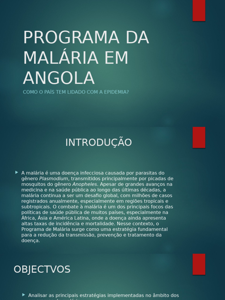 Estratégias de Malária em Angola | PDF