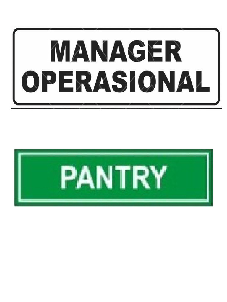 Ruang Manager | PDF