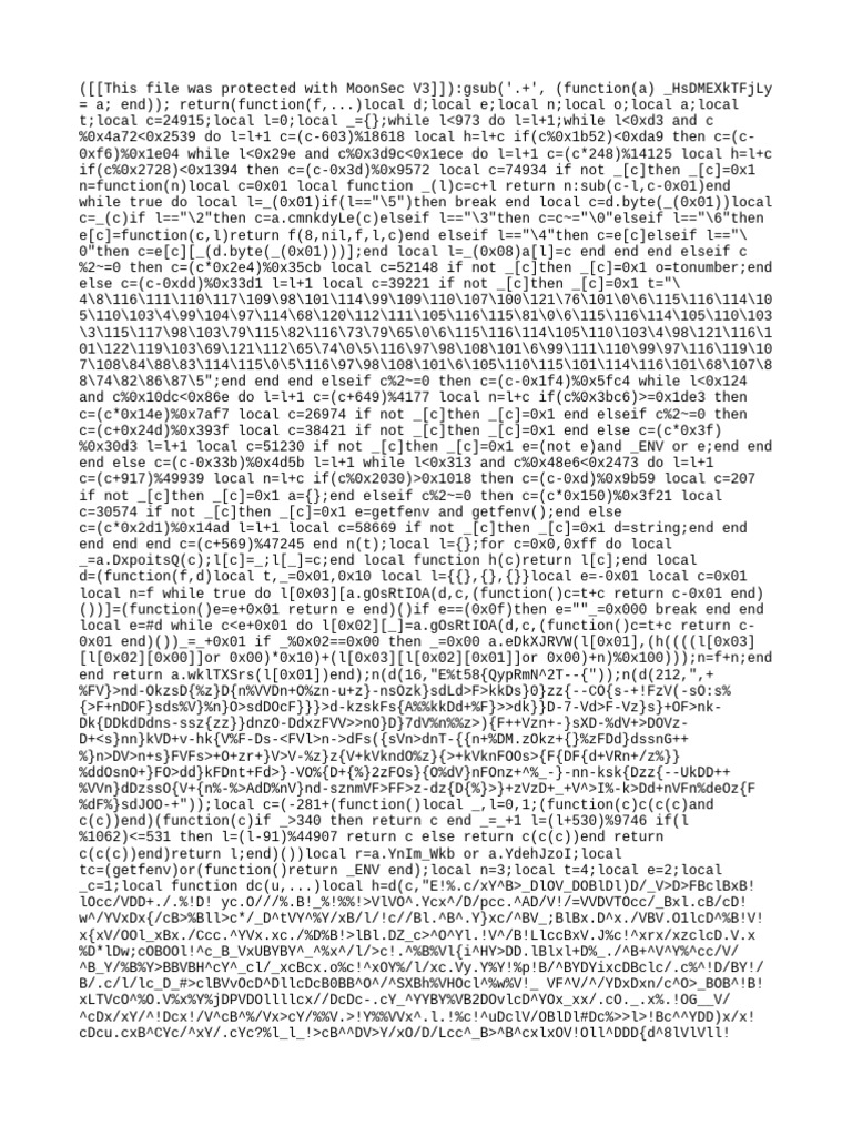 MoonSec V3 Protection Analysis | PDF