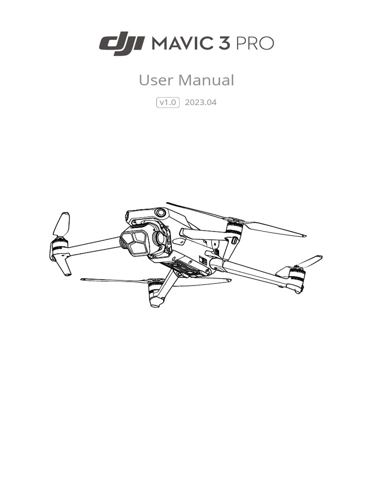 DJI Mavic 3 Pro User Manual-En | PDF