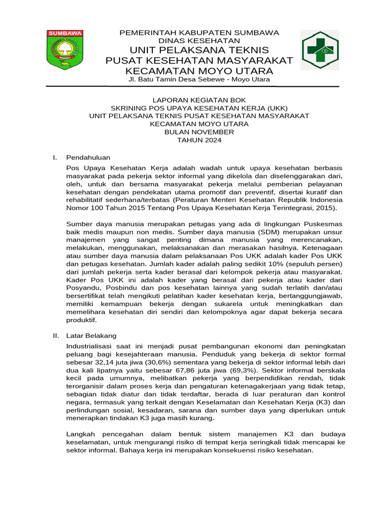 Lap Pos Ukk Nov 2024 | PDF