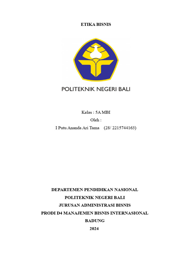 Etika Bisnis: Keadilan Distributif, Retributif, dan Kompensatif | PDF