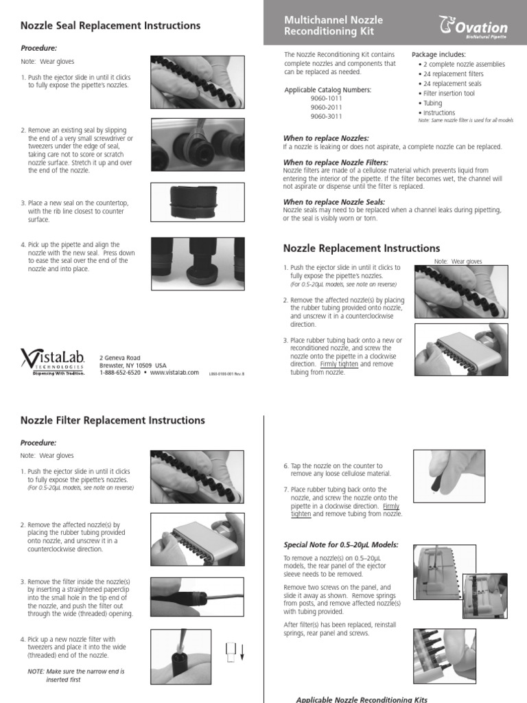 Ovation Multi Nozzle Reconditioning Kit - RevB | PDF
