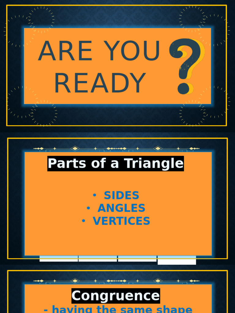 G8 - Congruent Triangles | PDF