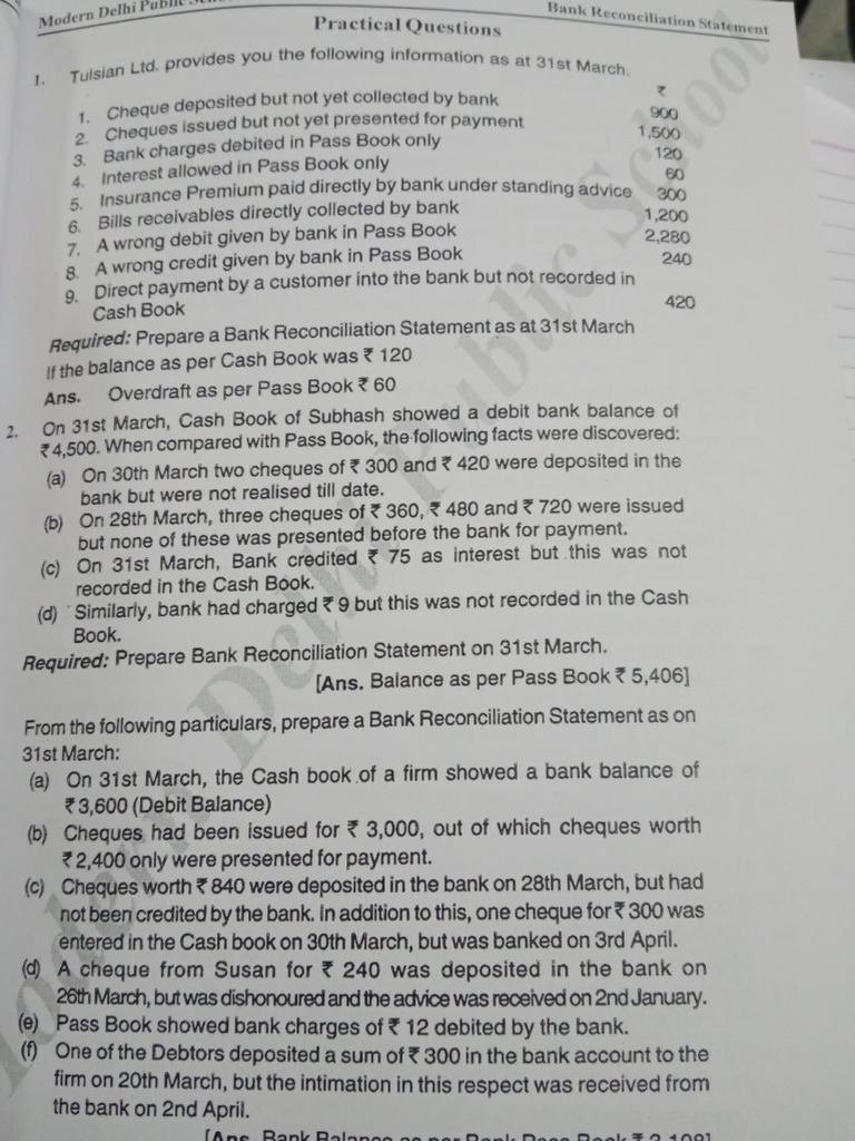 BRS | PDF | Banks | Cheque