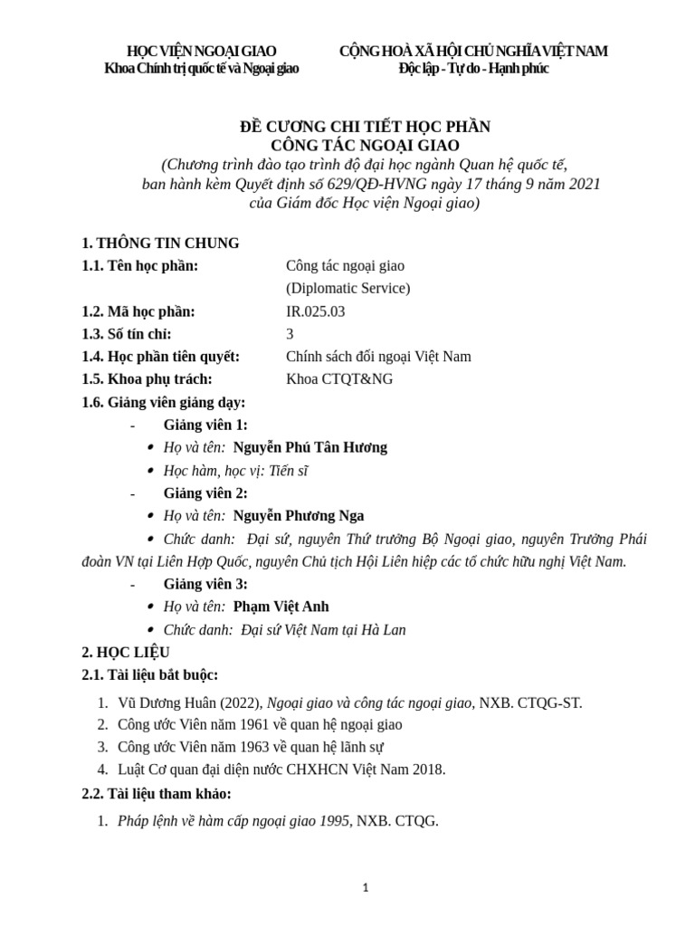 De Cuong Mon Hoc Cong Tac NG - HKI 24-25 | PDF