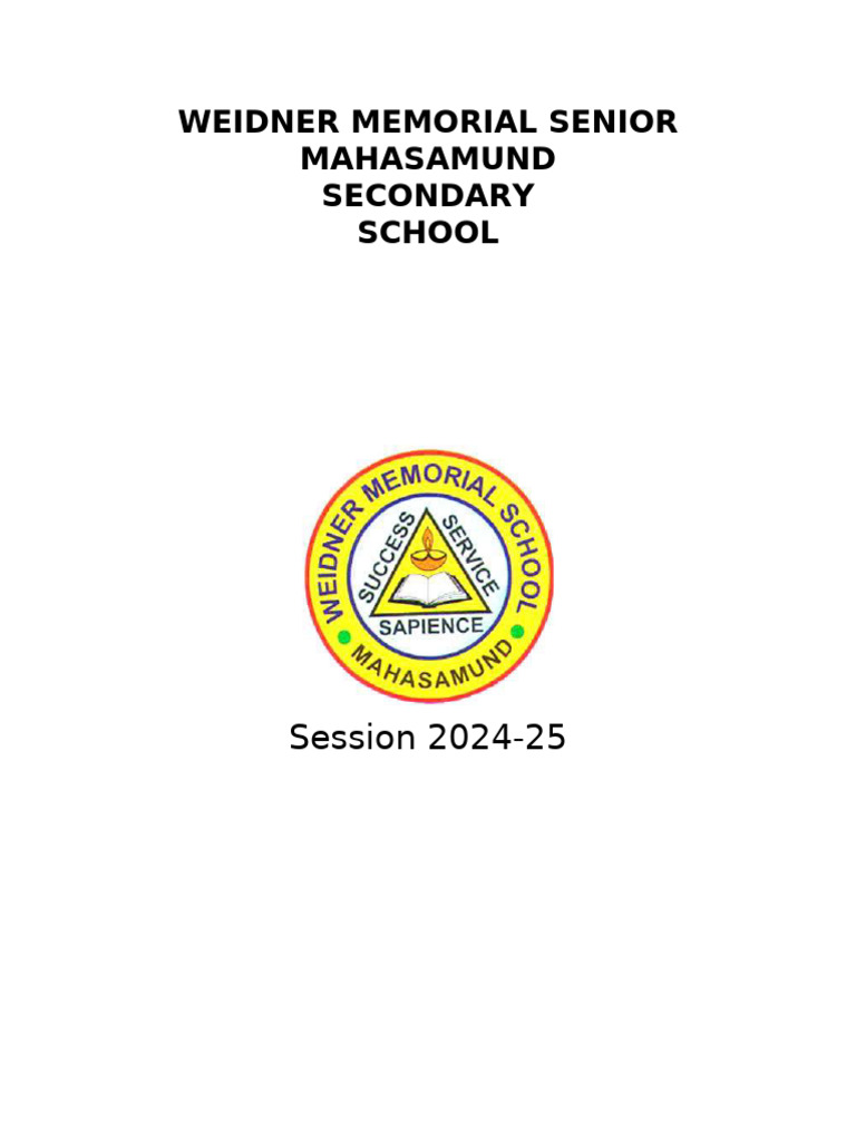 WEIDNER MEMORIAL SENIOR | PDF