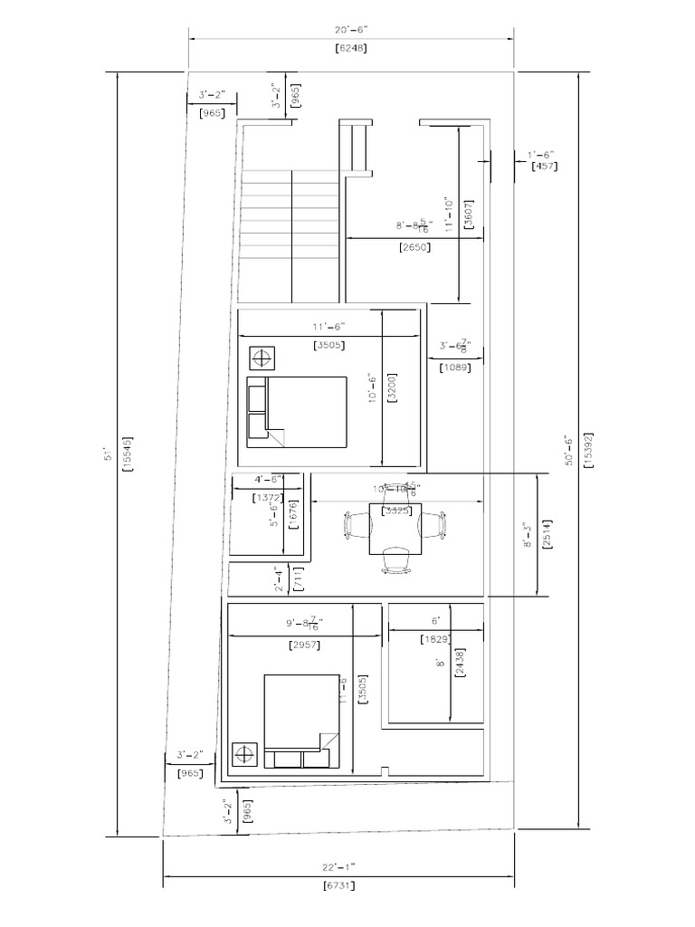 Building Plan 2BHK | PDF