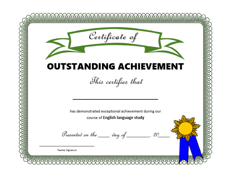 Green Achievement | PDF