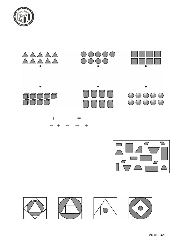 Soal-WMI-2013-Grade-1-Part-1 Question | PDF | Triangle | Elementary Geometry