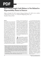 Beighton Score For Joint Hypermobility | PDF