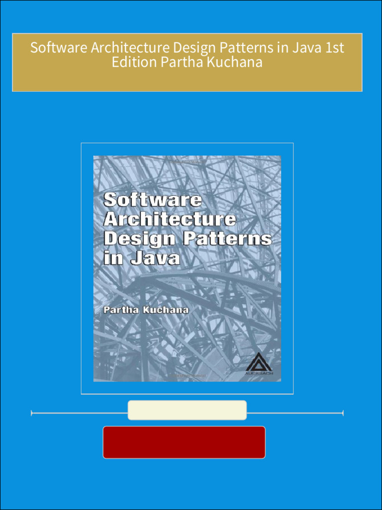 Get Software Architecture Design Patterns In Java 1st Edition Partha