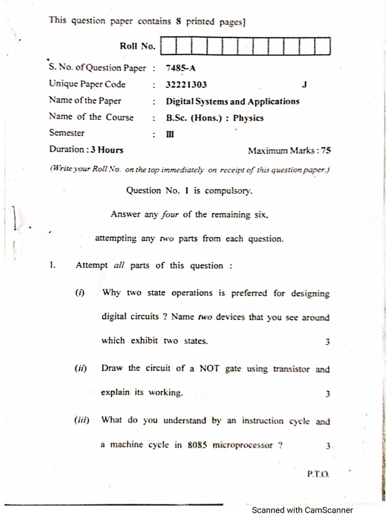 Question Paper Nov-Dec 2019 | PDF