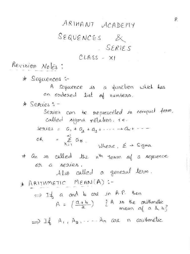 Arithmetic and Geometric Sequences | PDF