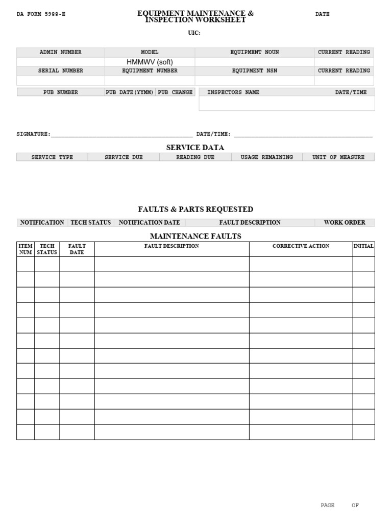 HMMWV Noarmor Pmcs 1 | PDF | Leak | Seat Belt