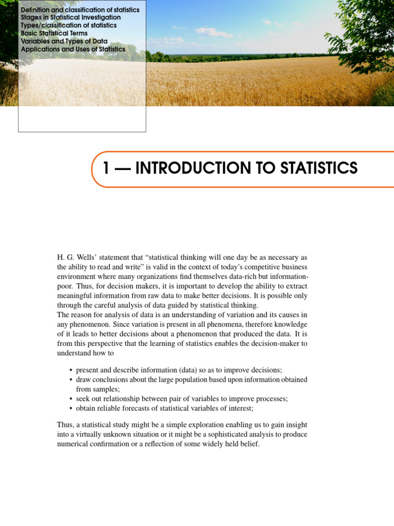 Business Statistics - Lecture Note | PDF | Statistics | Level Of Measurement