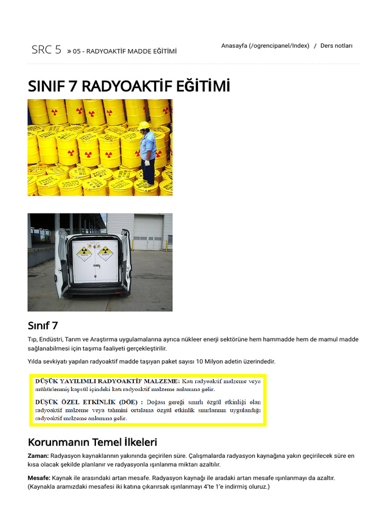 05 - RAD MADDE EĞİTİMİ | PDF