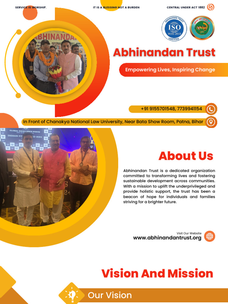 Abhinandan Trust - Best Trust in Patna, Bihar | PDF | Economies