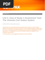 VCE Legal Studies Unit 3 AOS 1 Practice | PDF | Plea | Common Law