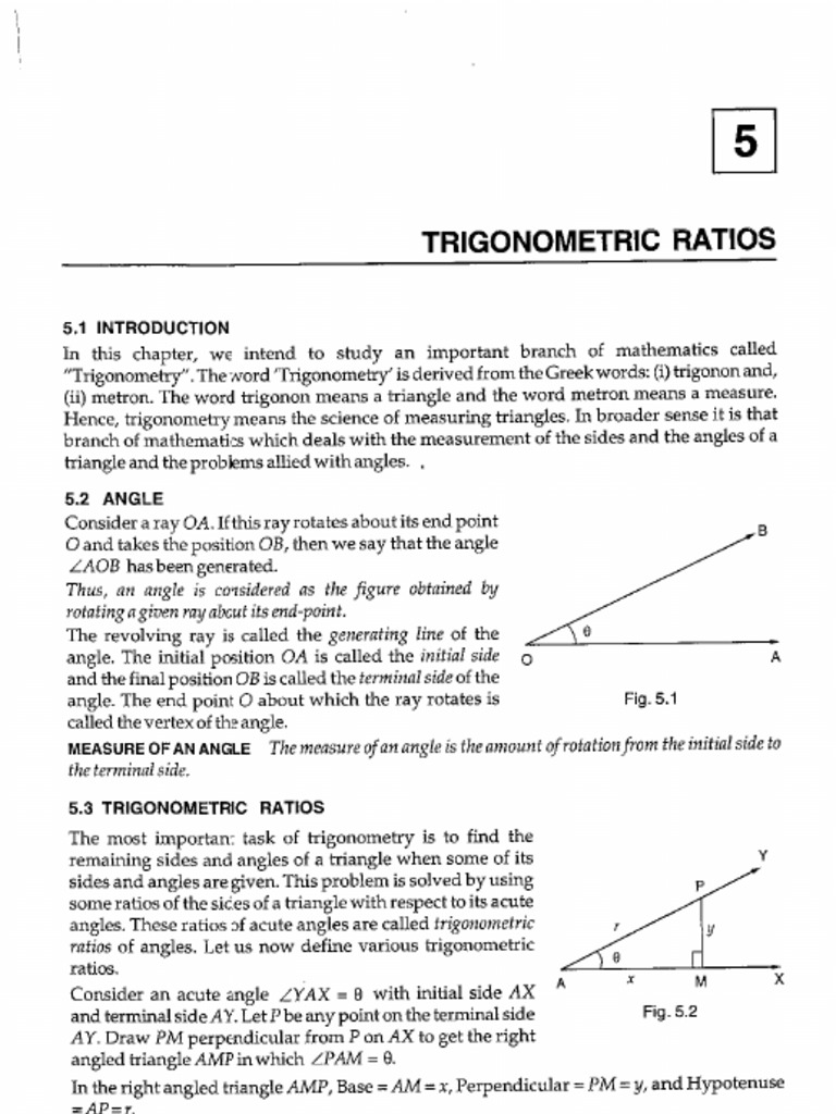 Trig Ratios | PDF