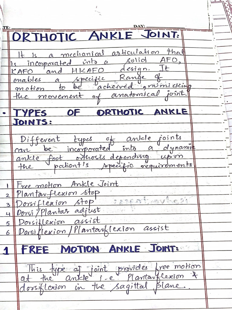 Ankle Joints | PDF