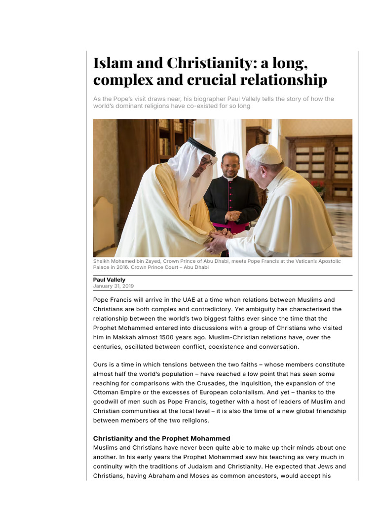 Islam and Christianity: A Complex History | PDF | Crusades | Jesus