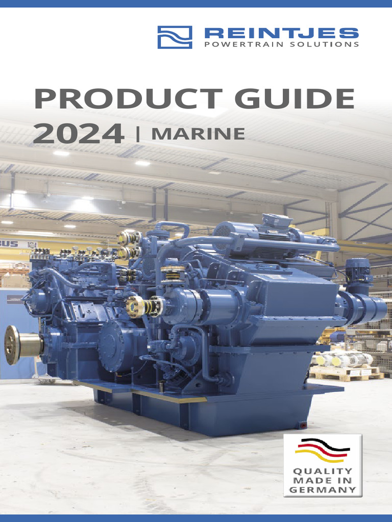 REINTJES Gearbox Product Guide 2024 | PDF | Clutch | Propeller