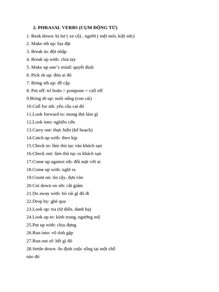 Phrasal Verbs Unit 1 E9 Ilsw | PDF