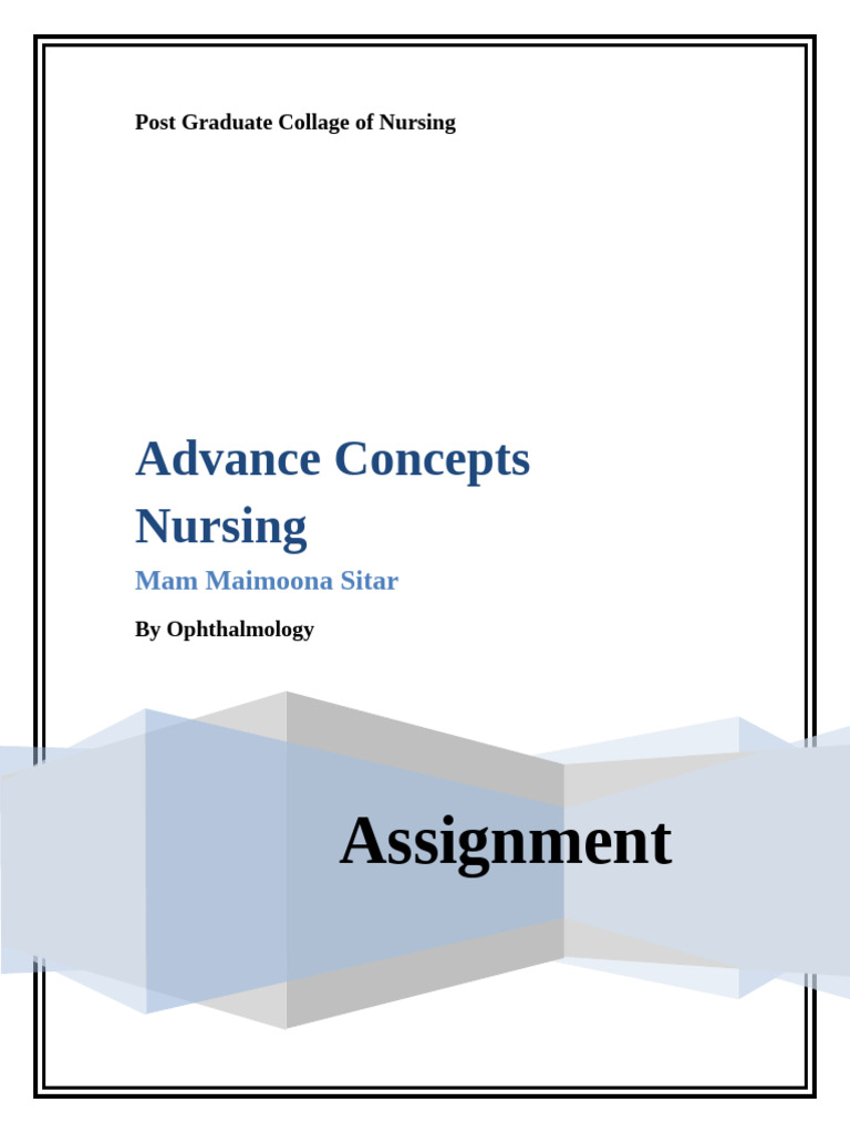 ACN Assignment Ophthalmology | PDF | Menstrual Cycle | Menstruation