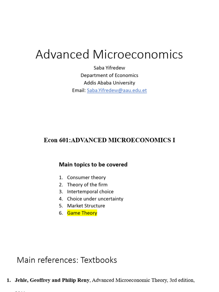 Microeconomics CH 1 - Introduction | PDF | Theorem | Argument