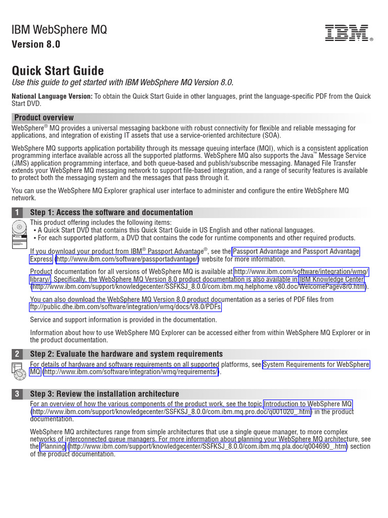 wmq80 QSG en | PDF | Software Engineering | Computing