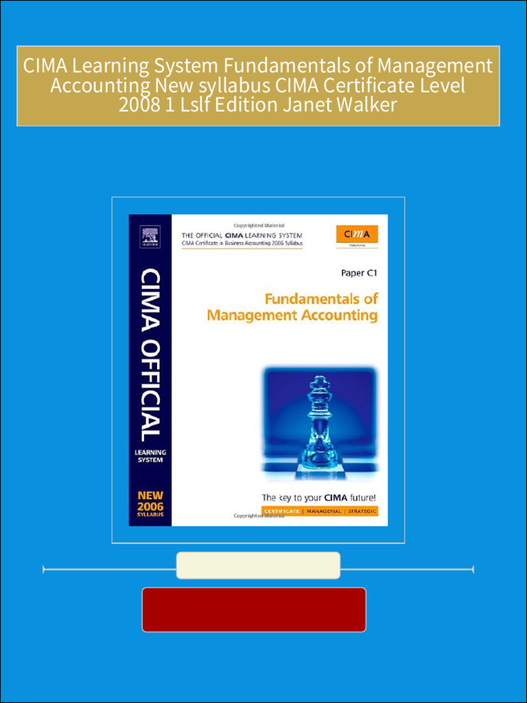 Instant download CIMA Learning System Fundamentals of Management ... Instant download CIMA Learning System Fundamentals of Management ...