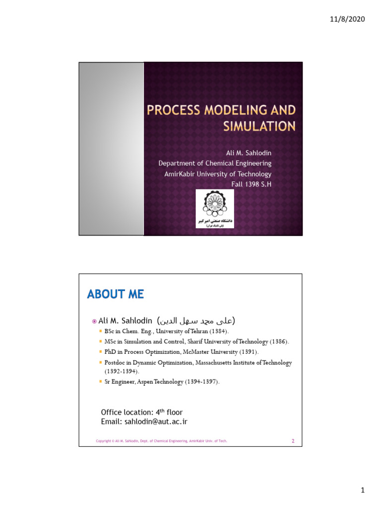 Modeling Simulation Lecture1 | PDF | Engineering | System