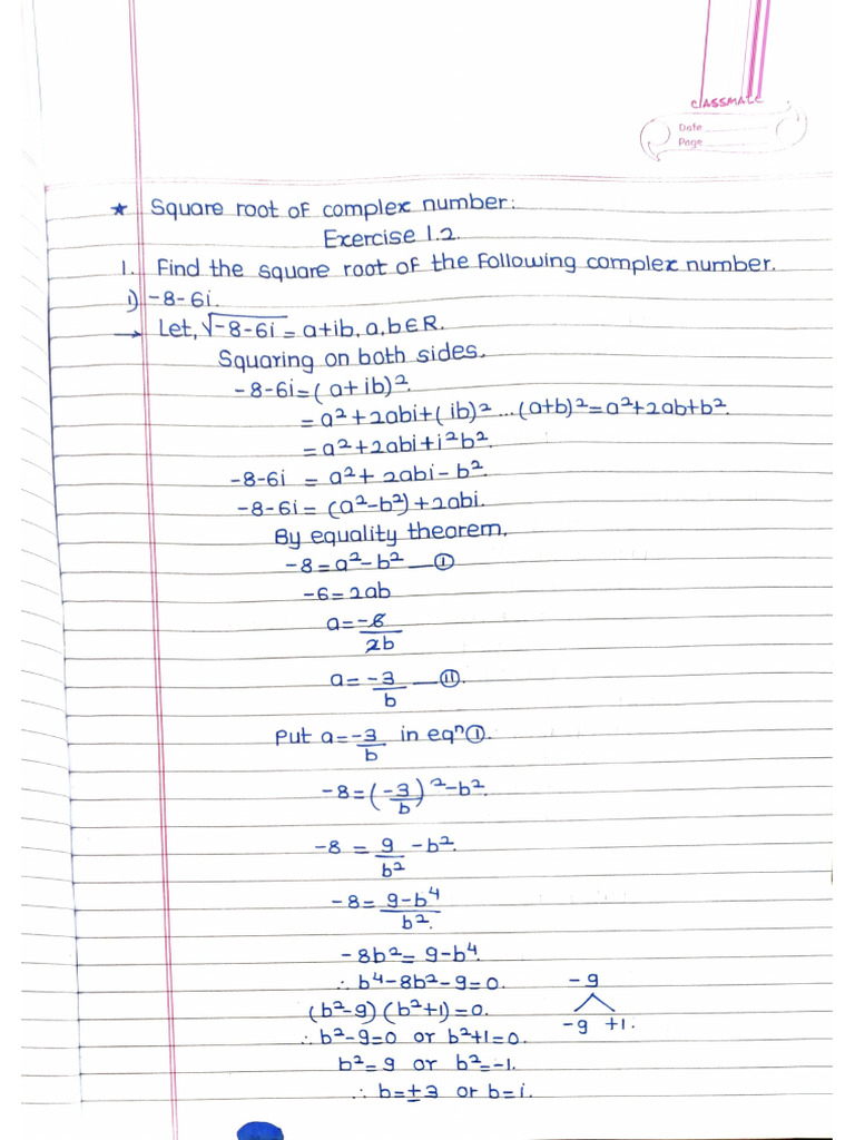 Complex Number 1.2 | PDF