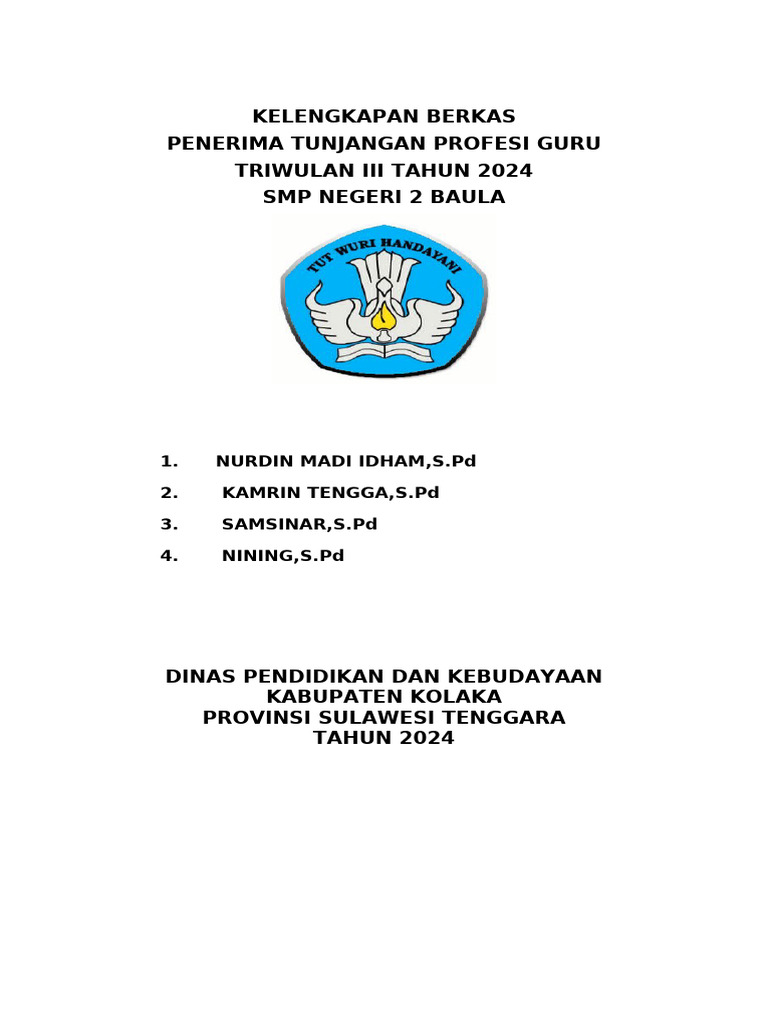 SAMPUL KELENGKAPAN BERKAS | PDF