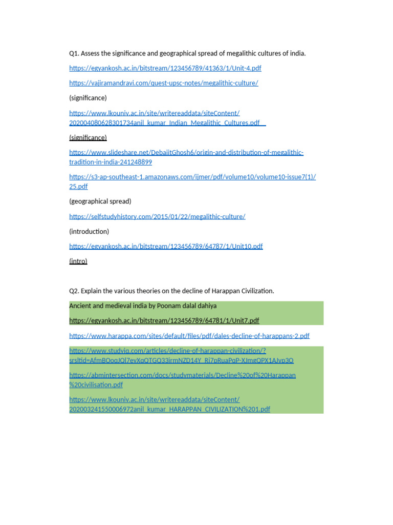 Megalithic Cultures in India | PDF