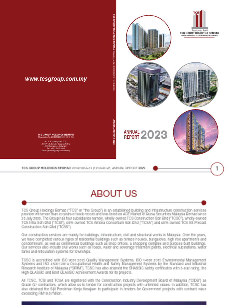 TCS Group Holdings Annual Report 2023 | PDF | Accountant | Inflation
