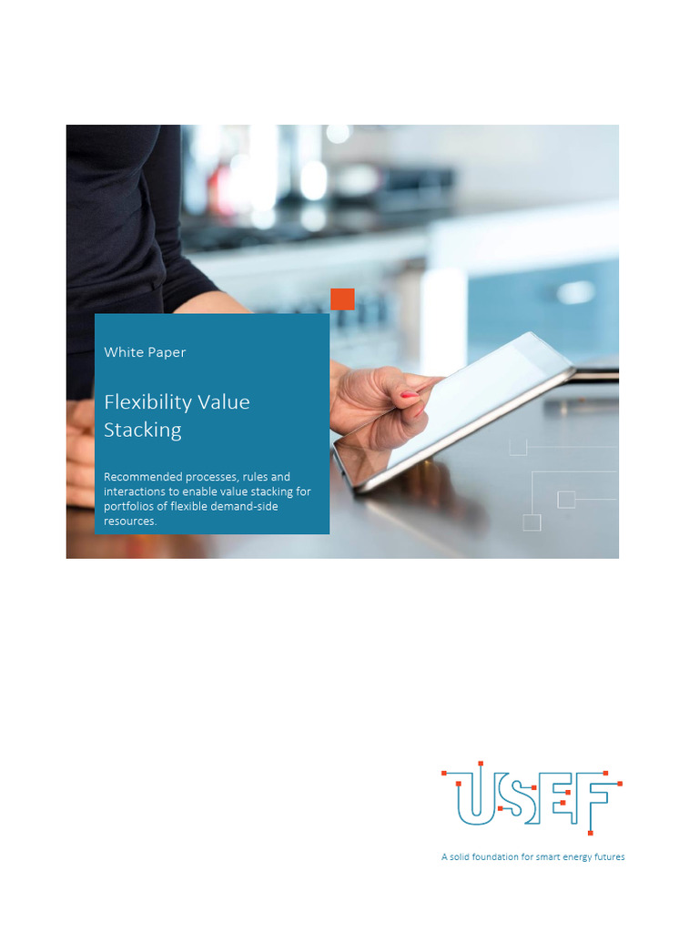 USEF White Paper Value Stacking Version1.0 - Oct18 | PDF | Market (Economics) | Information