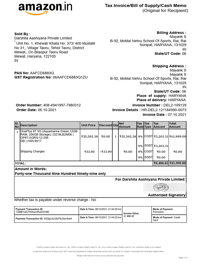 invoice | PDF | Invoice | Taxes